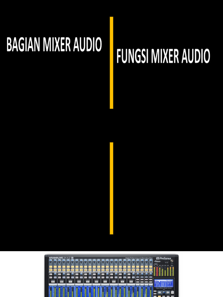 Audio Mixer Signal Processing Guide | PDF