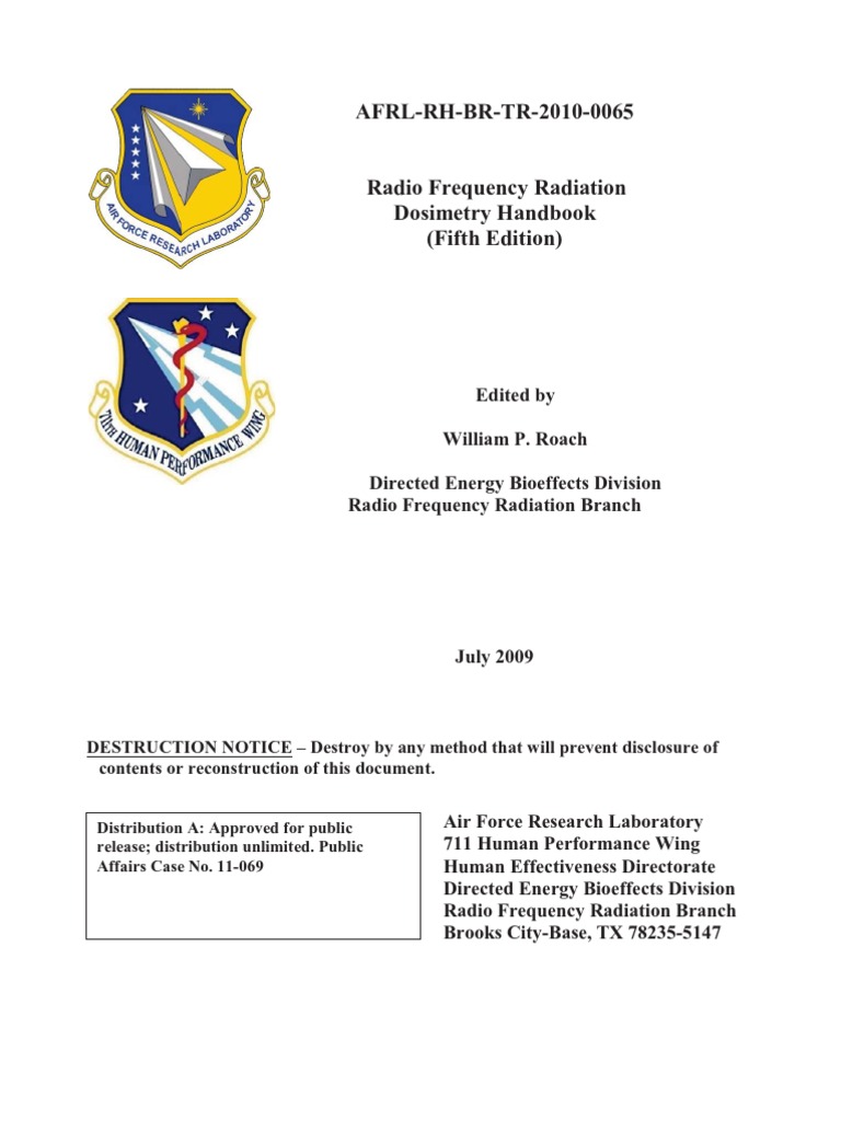 RF Dosimetry Radiation Handbook (7/09) | PDF | Radio Frequency | Hertz