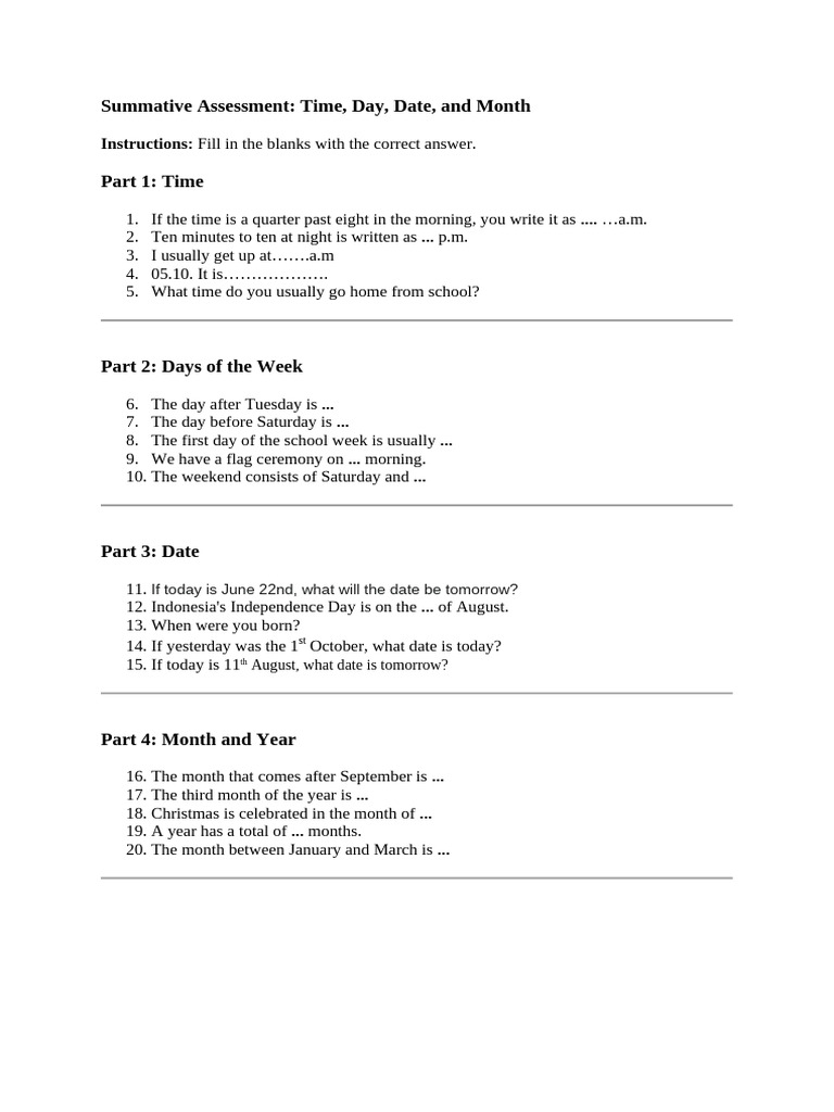 English Summative Assessment 7 | PDF