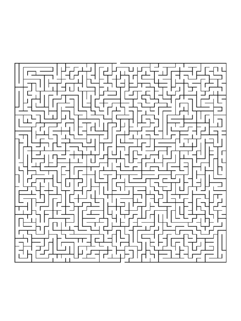 50 by 50 Orthogonal Maze | PDF