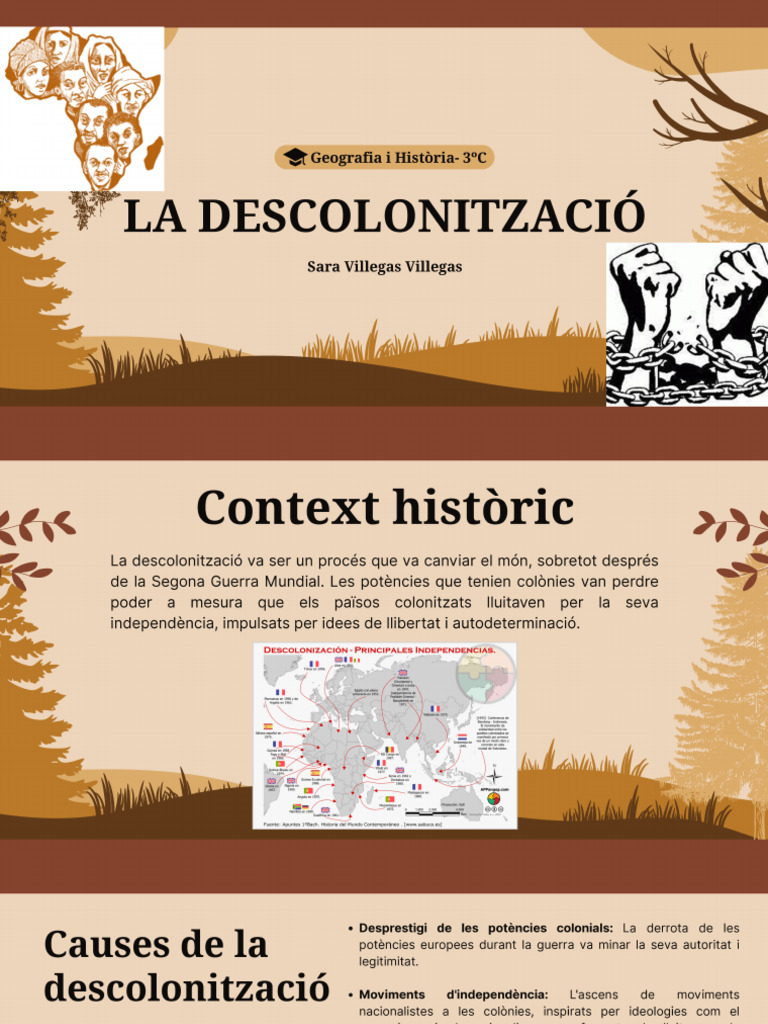 LA DESCOLONITZACIÓ- Geografia i Història 3ºC, Sara Villegas.pdf | PDF