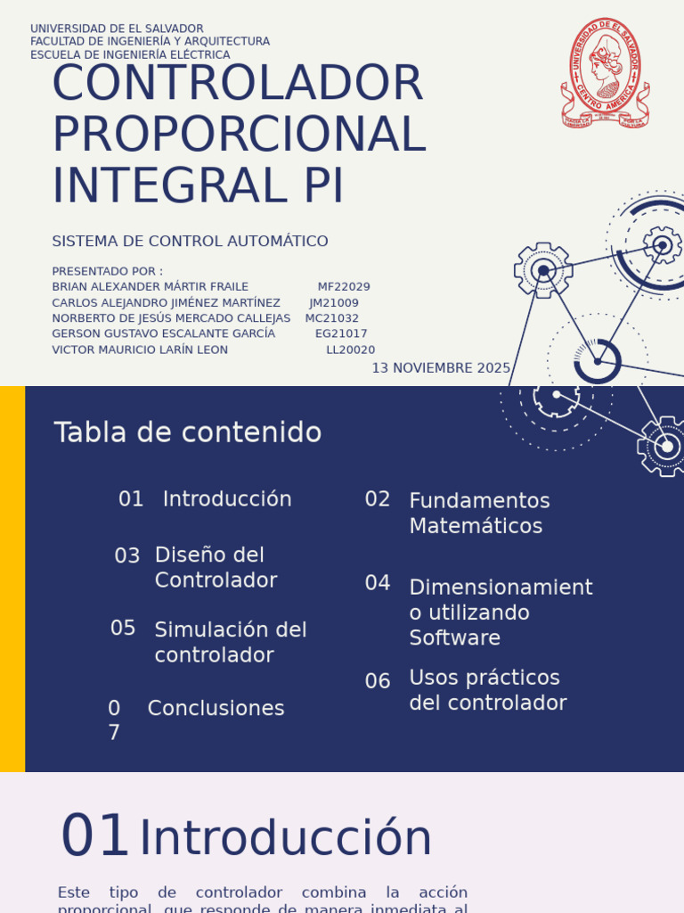 Grupo 4 - Controlador PI | PDF | Sistema de control