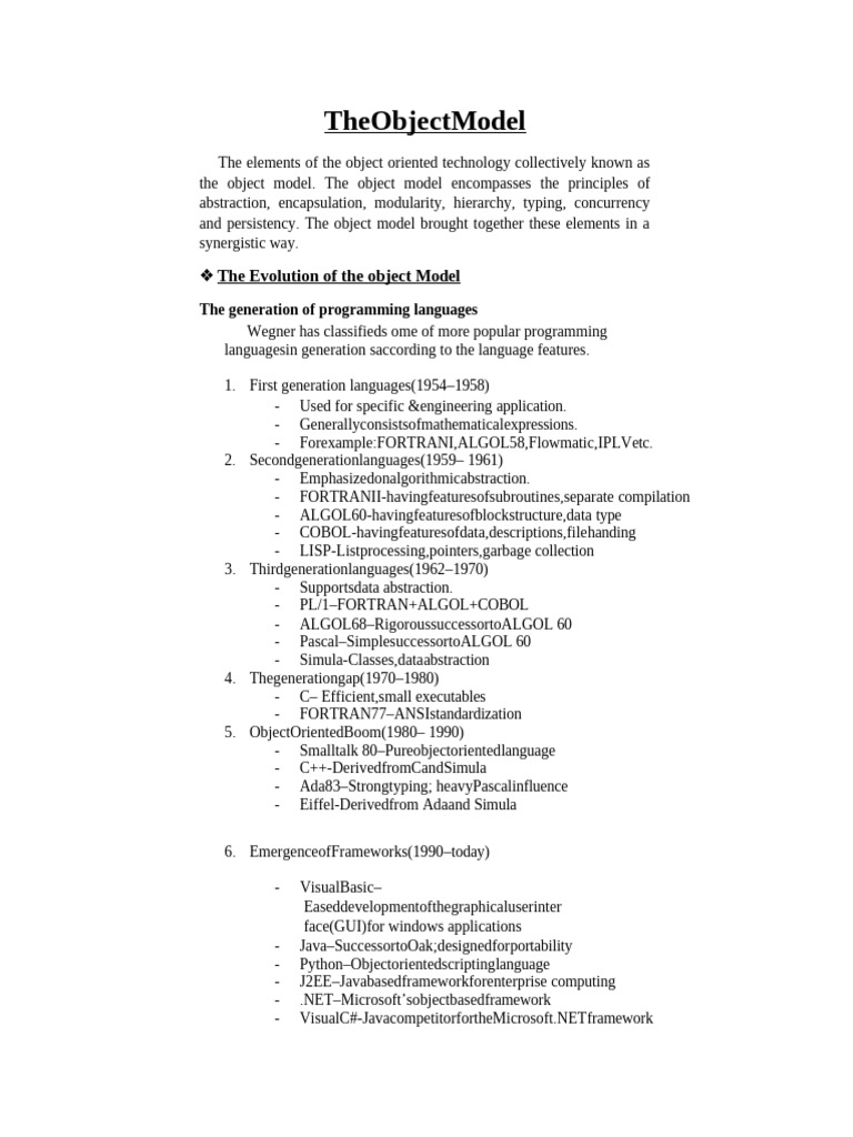 OOAD UNIT 1 | PDF | Class (Computer Programming) | Inheritance (Object Oriented Programming)