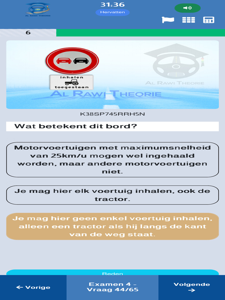 AlRawi Theorie - Rijbewijs Theorie-examens 3 | PDF