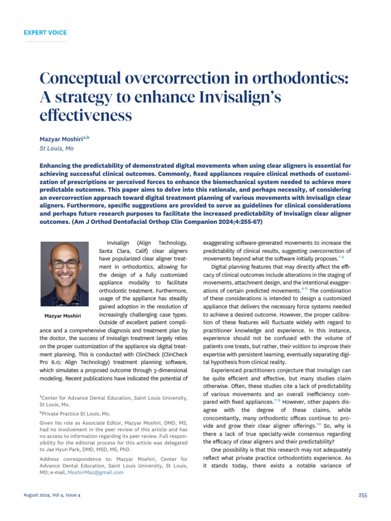 Main Journal - Conceptual Overcorrection | PDF | Dental Anatomy | Dentistry