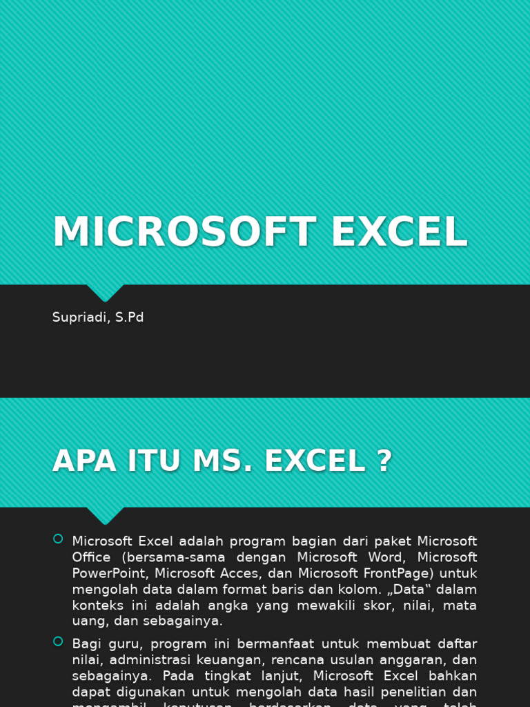 Microsoft Excel | PDF