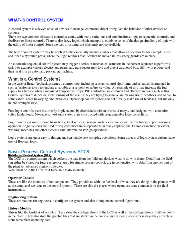 Control System | PDF | Control System | Control Theory