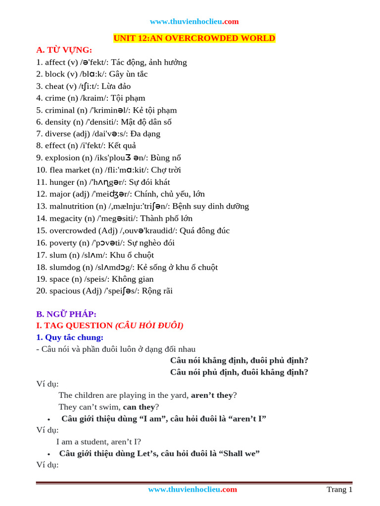TA7 Unit 12 | PDF