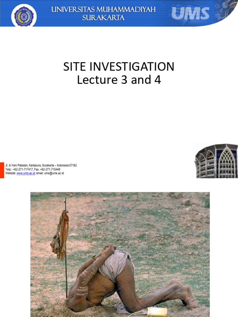 Lecture 2-Stage of Site Investigation_Test Pit | PDF | Civil Engineering