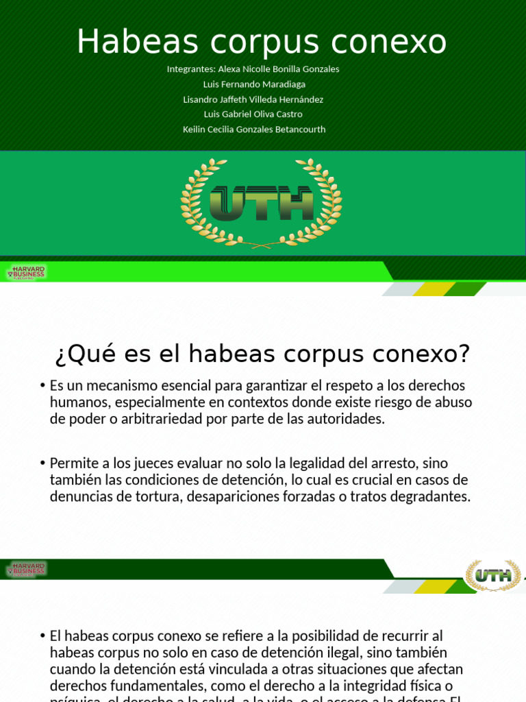 Qué es el Habeas Corpus Conexo | PDF