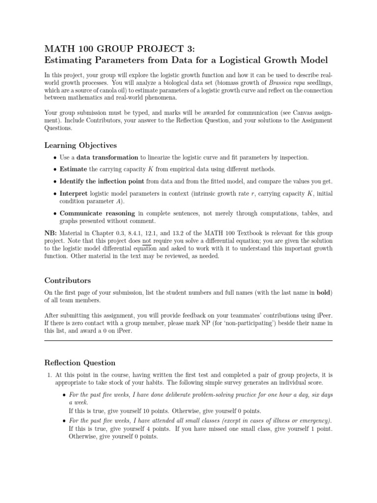 GP3-1 | PDF | Logistic Function | Logarithm
