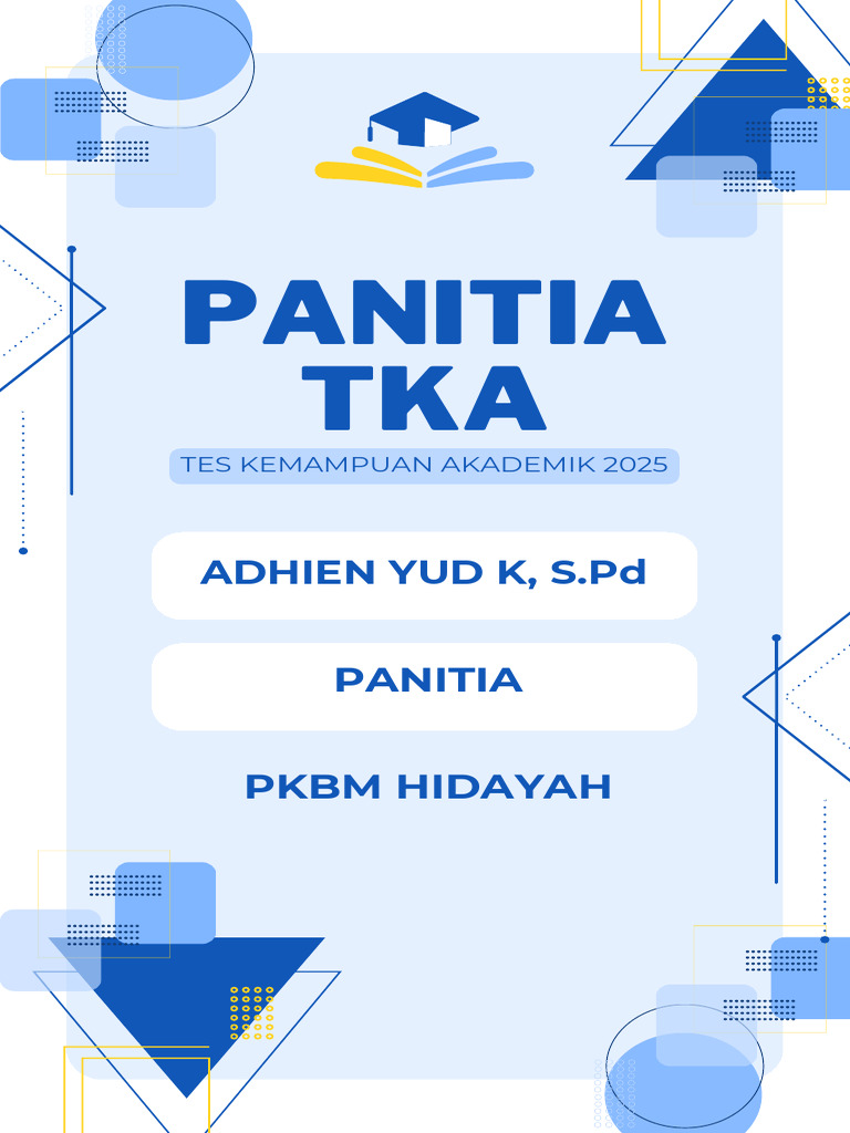 Biru Dan Putih Estetik Simpel Kartu Tanda Pengenal Peserta MPLS Sekolah ...
