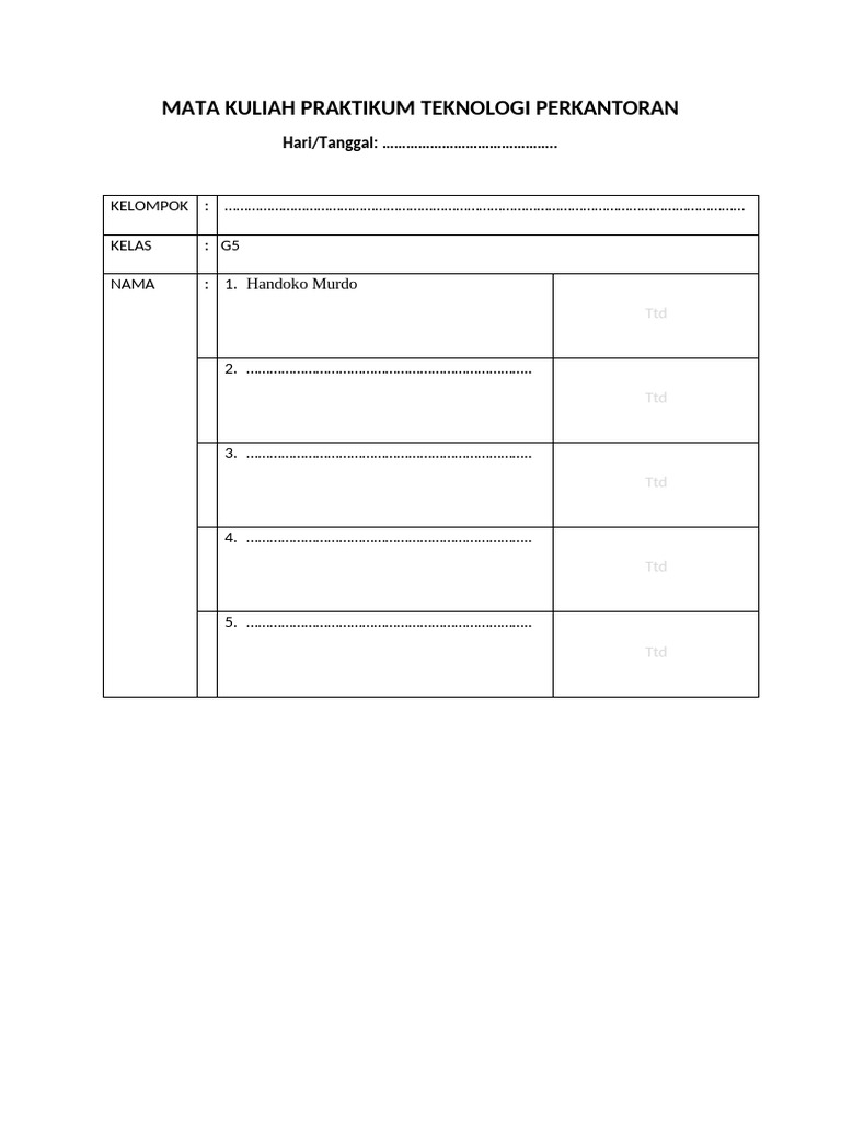 Untuk Sign Handoko | PDF