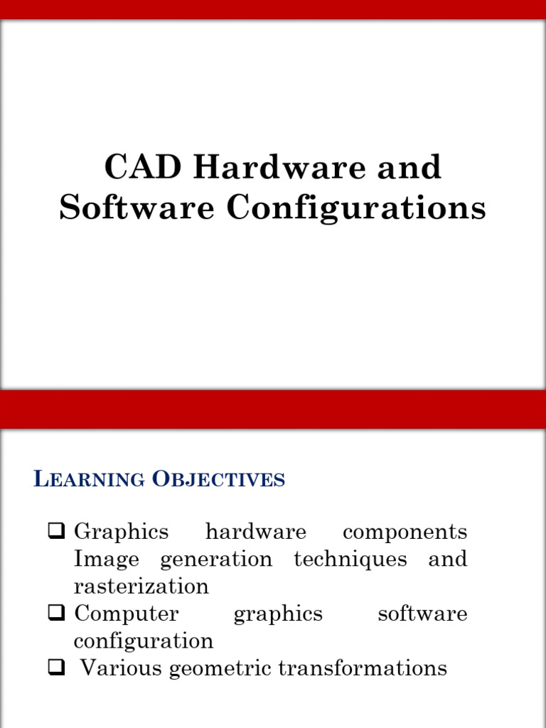 Chapter 2 CAD Hardware and Software | PDF | Computer Graphics | Computer Terminal