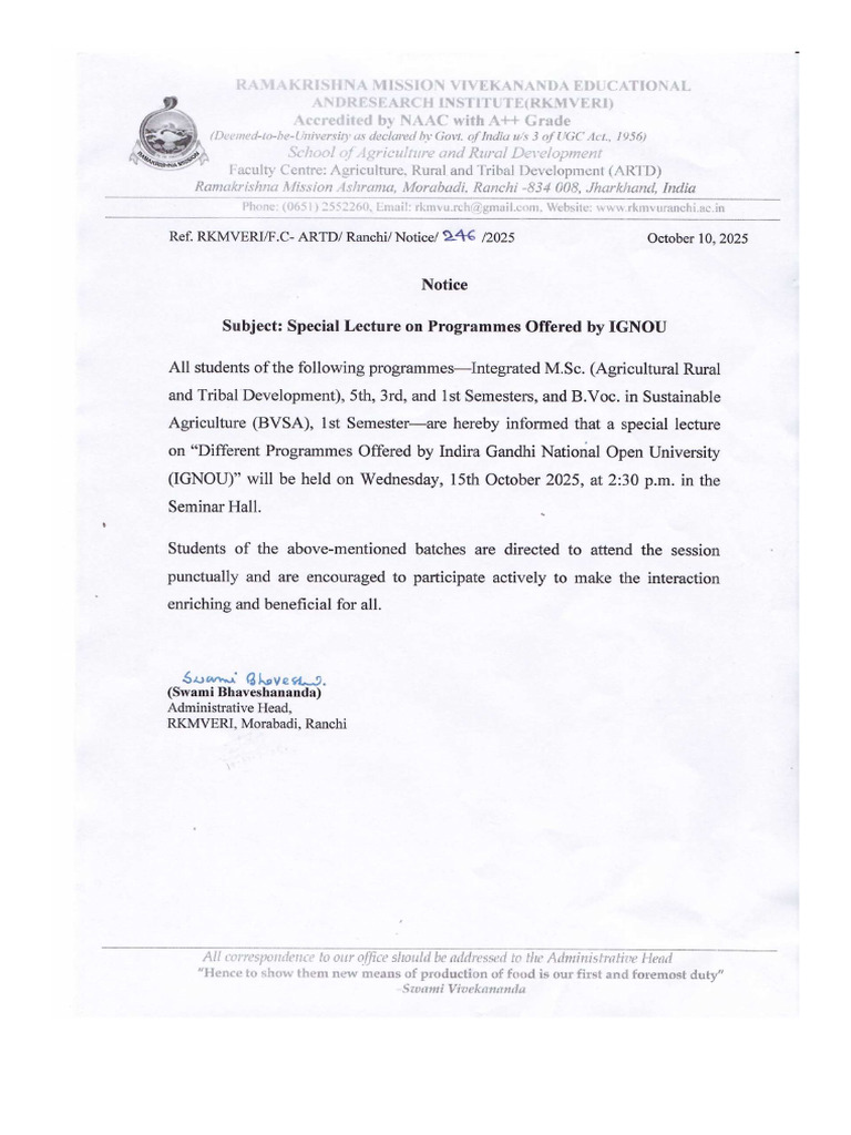 Special Lecture 18 October | PDF