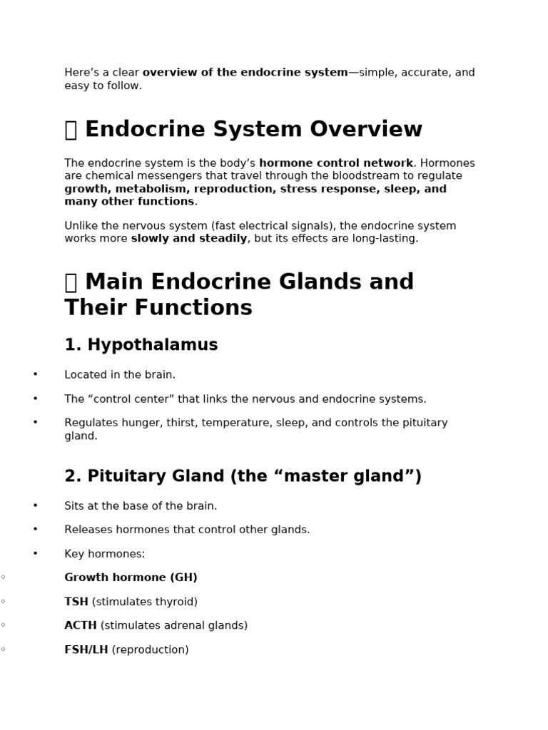 endocrine system | PDF | Endocrine System | Adrenal Gland
