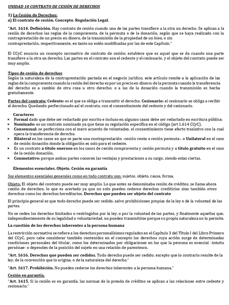 UNIDAD 10 FINAL | PDF | Derecho privado | Ley común