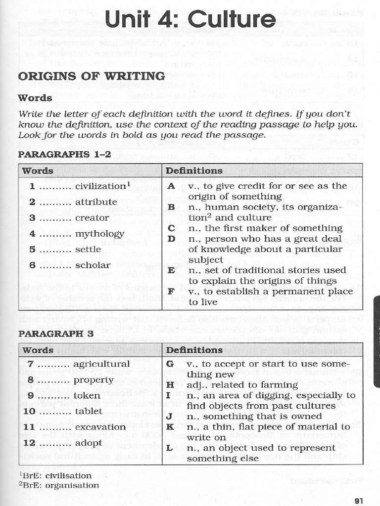 Unit 4 Culture | PDF