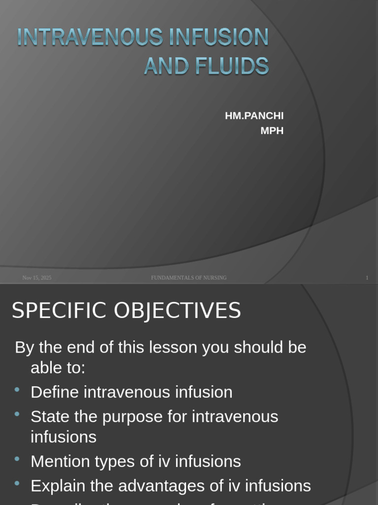 INTRAVENOUS INFUSION 2 | PDF | Intravenous Therapy | Medicine