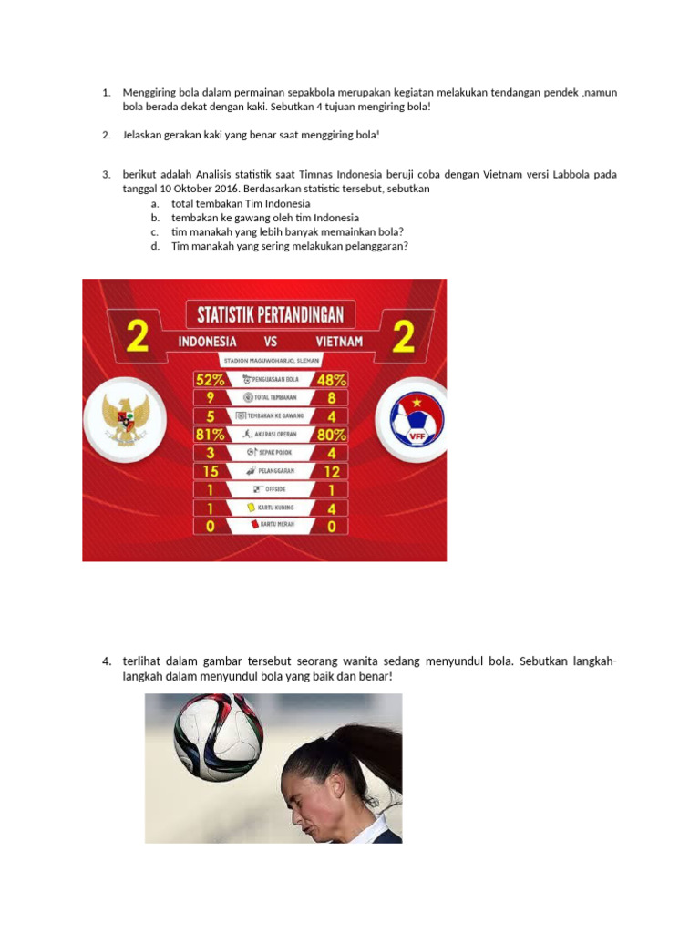 Soal Latihan PJOK Kls 7 | PDF