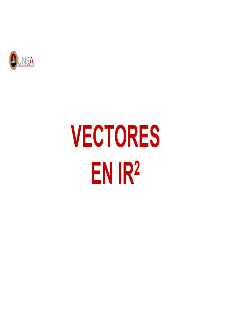 Vectores en Ir | PDF | Sistema de coordenadas Cartesianas | Vector ...