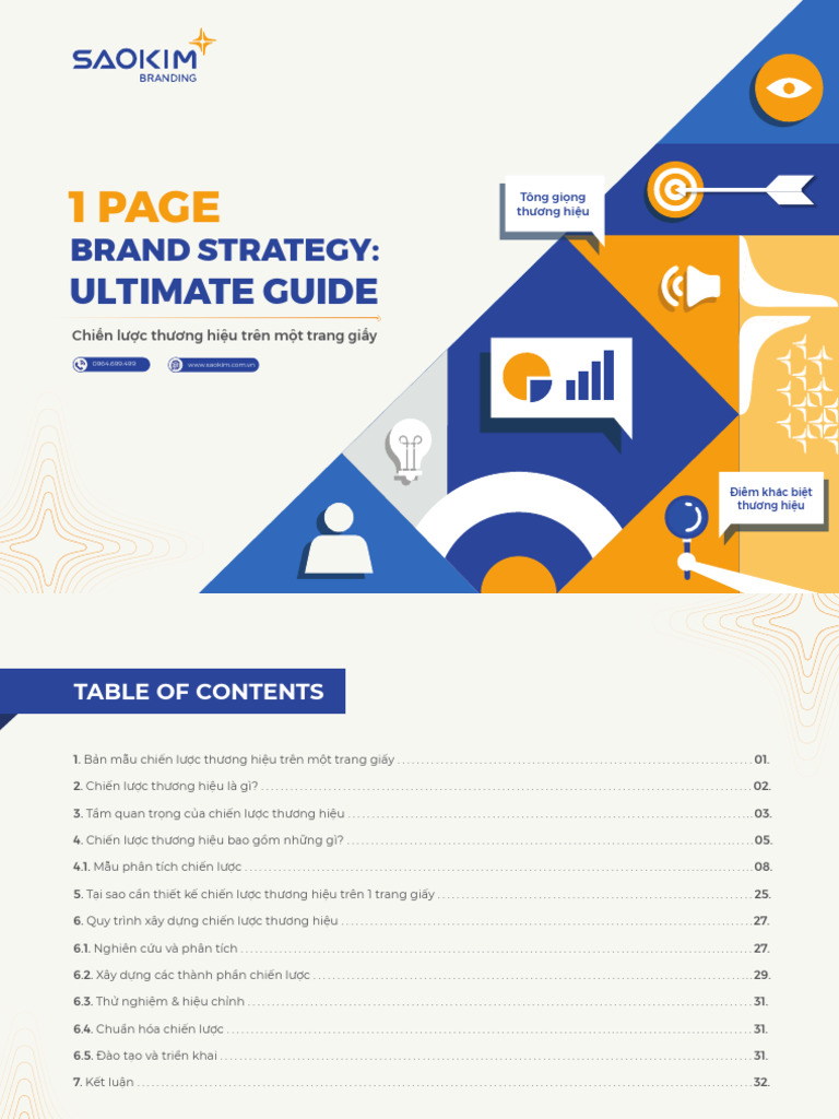 1 Page Brand Strategy Ultimate Guide | PDF