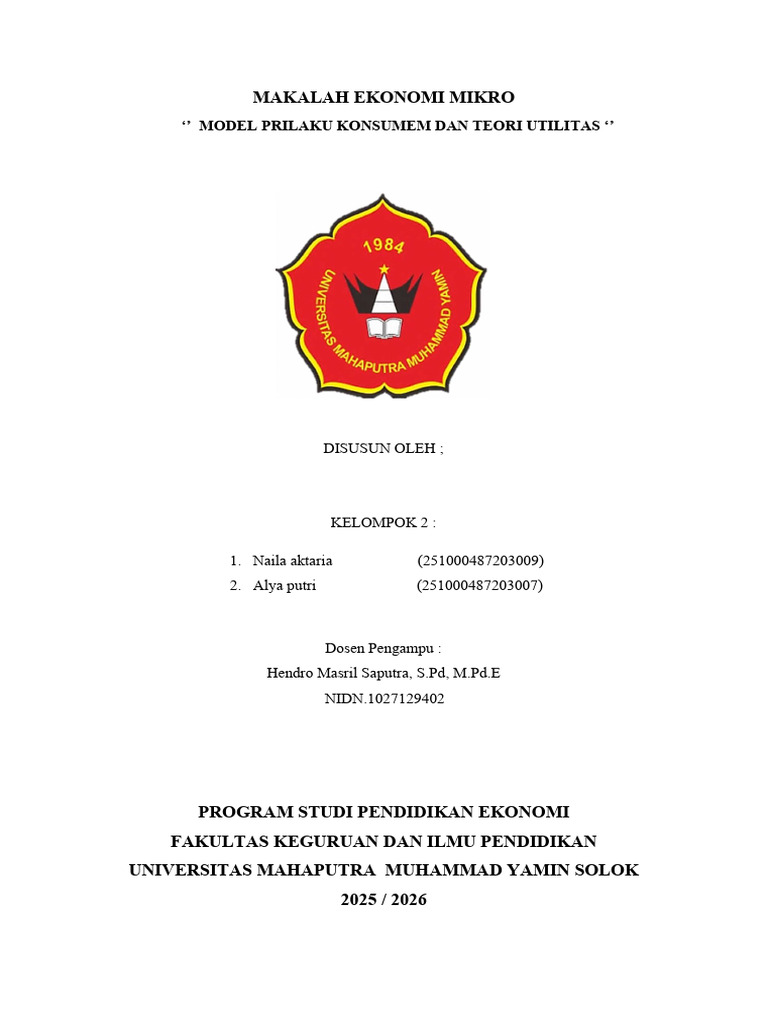 ekonomi mikro kel 2..revisi | PDF