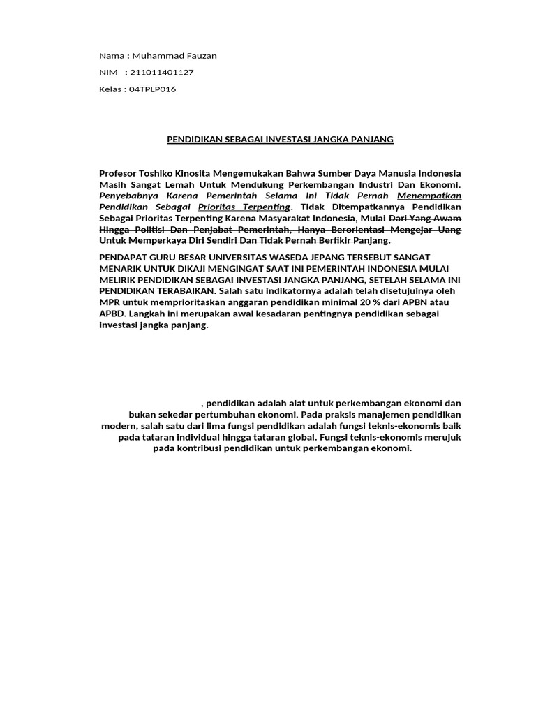 Tugas PAK - Muhammad Fauzan | PDF