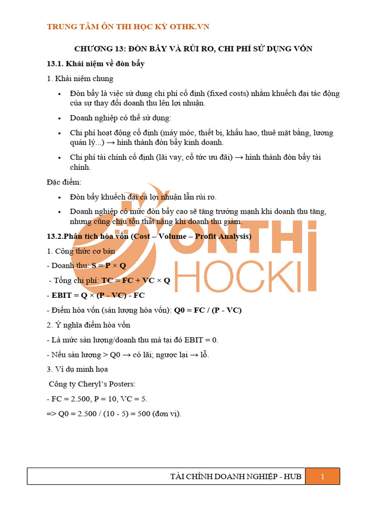 CHƯƠNG 13.UEH | PDF