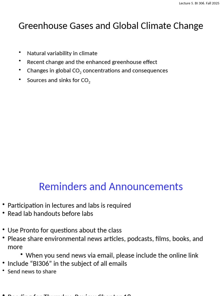 Greenhouse Gases & Global Climate Change | PDF | Greenhouse Gas ...