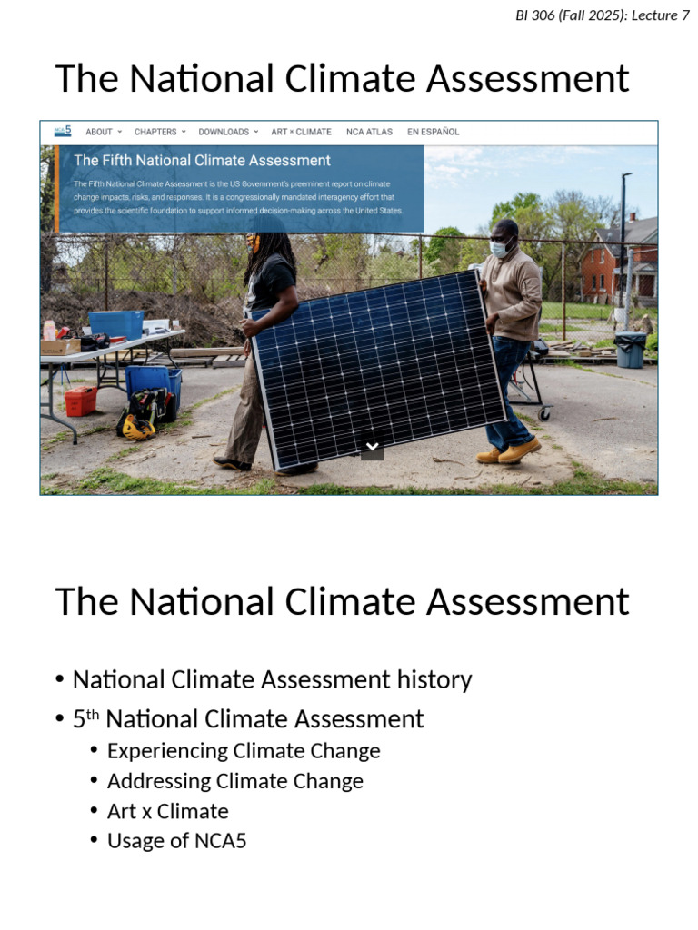 National Climate Assessment | PDF | Ecosystem | Climate Change Mitigation