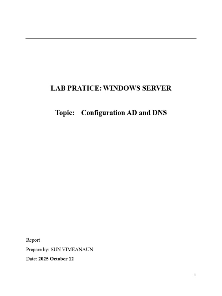 AD and DNS | PDF | Active Directory | Virtualization