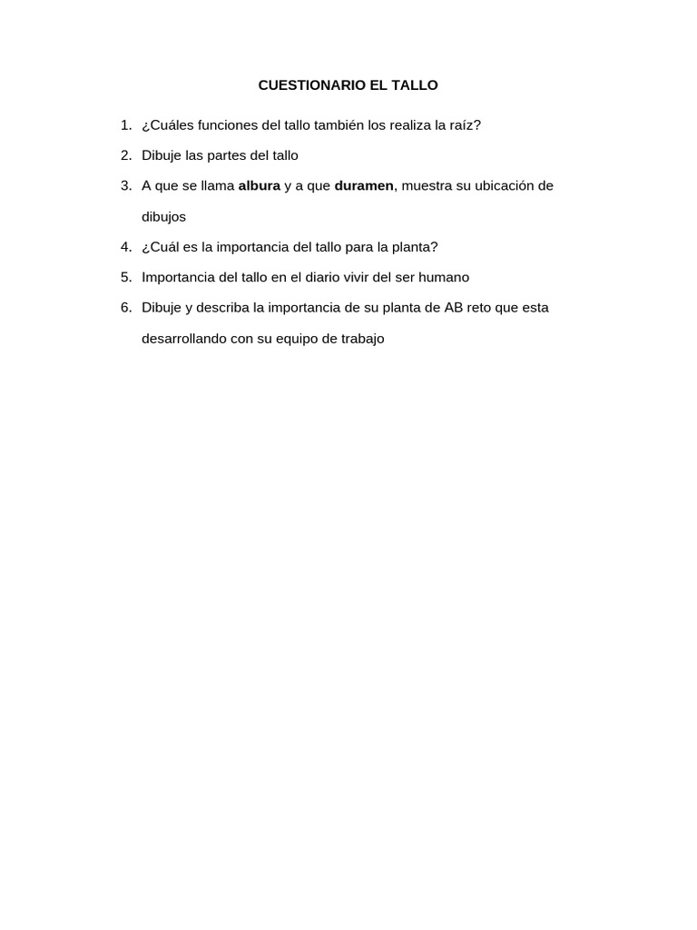 Botanica Tallo | PDF