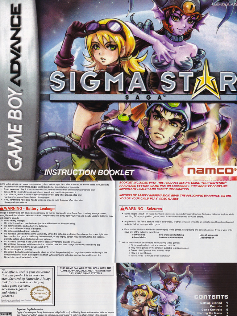 Sigma - Star - Saga Manual | PDF