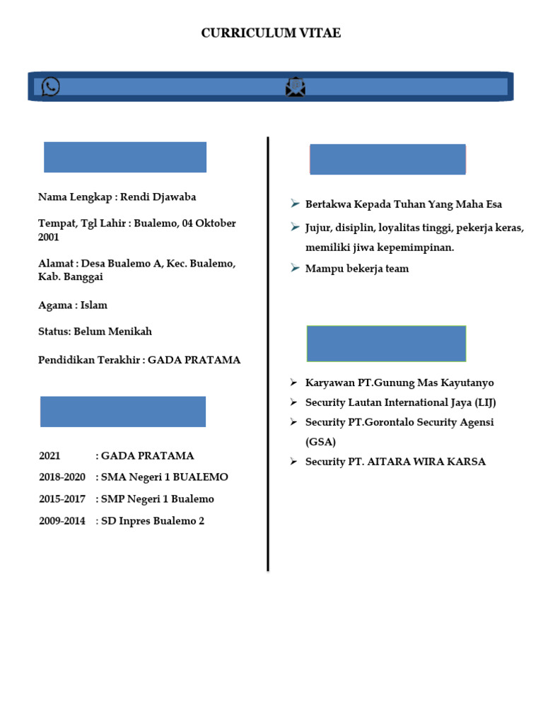 Cv- Rendi Djawaba | PDF