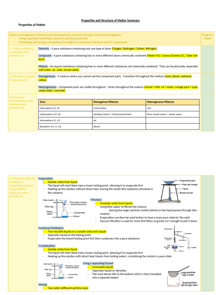 Chemistry Module 1 Properties and Structure of Mass 63dddddb575ef | PDF ...