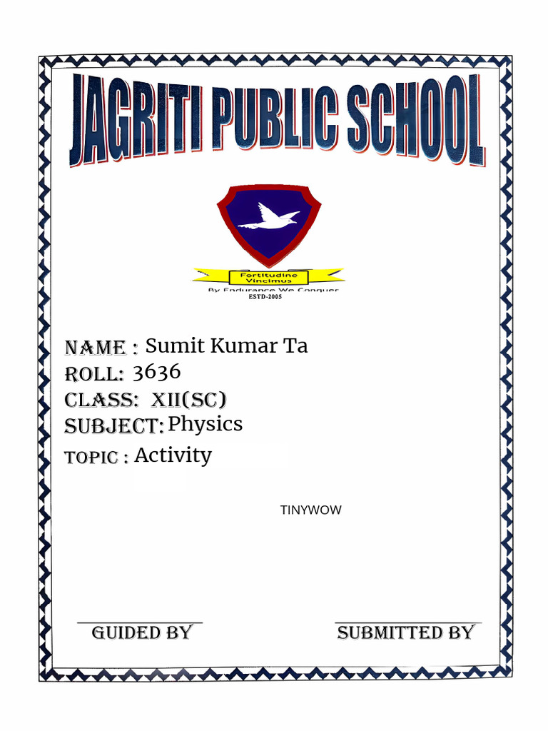 Tinywow Tinywow Activity Front Page Format 83970297 85524867 | PDF