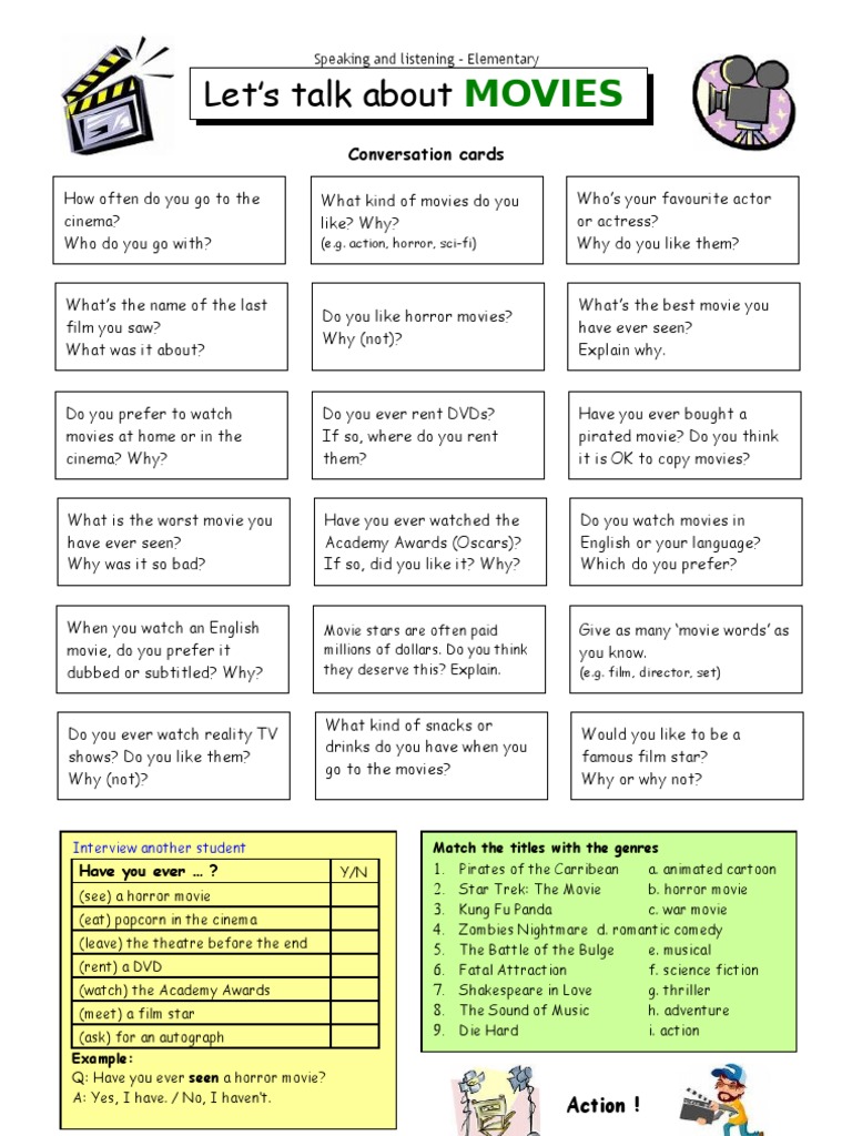 Movie Discussion Activities for Students | PDF | Art