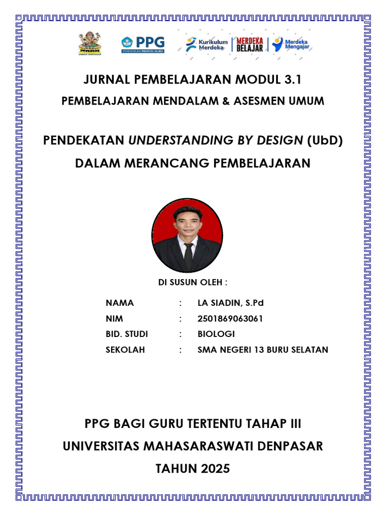 La Siadin - 2501869063061 - Jurnal Pembelajaran Modul 3.1 | PDF