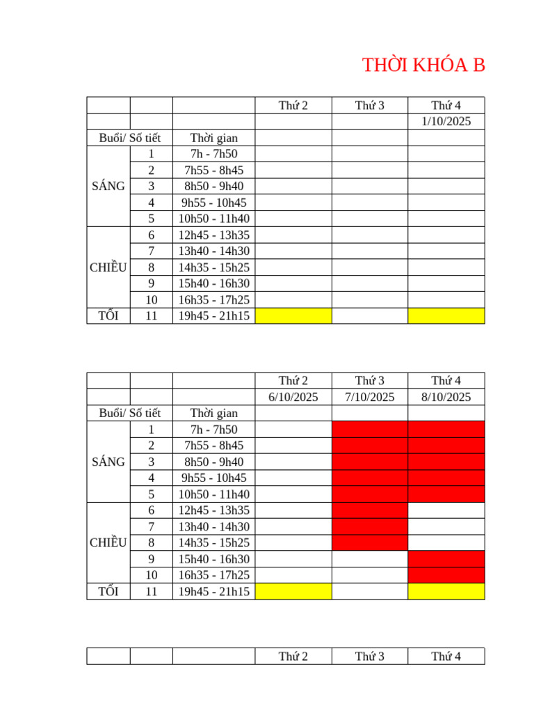Tkb tháng 10+11 | PDF