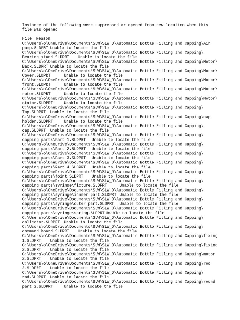 Capping and Filling Machine Assembly Perf Eval SW Report | PDF ...