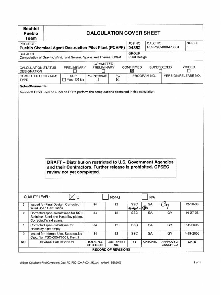Allowable Pipe Spans Loads