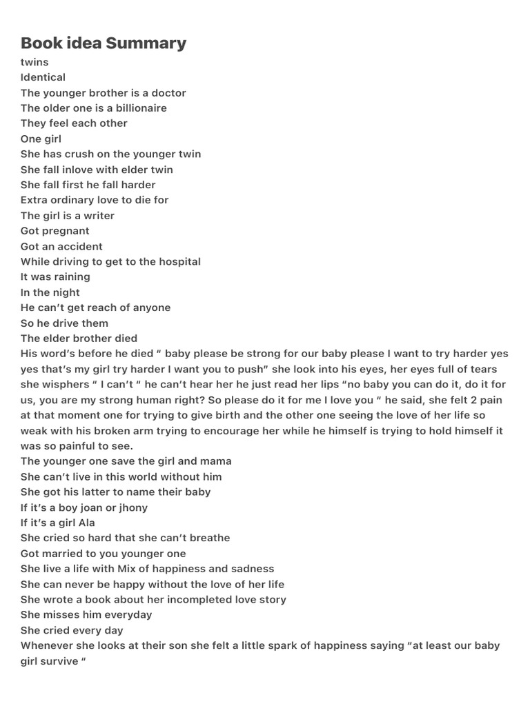 Book Idea Summary | PDF