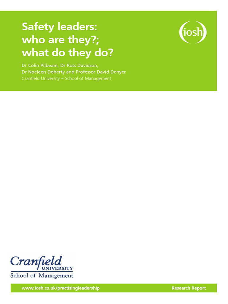 Safety Leaders | PDF | Leadership | Transformational Leadership