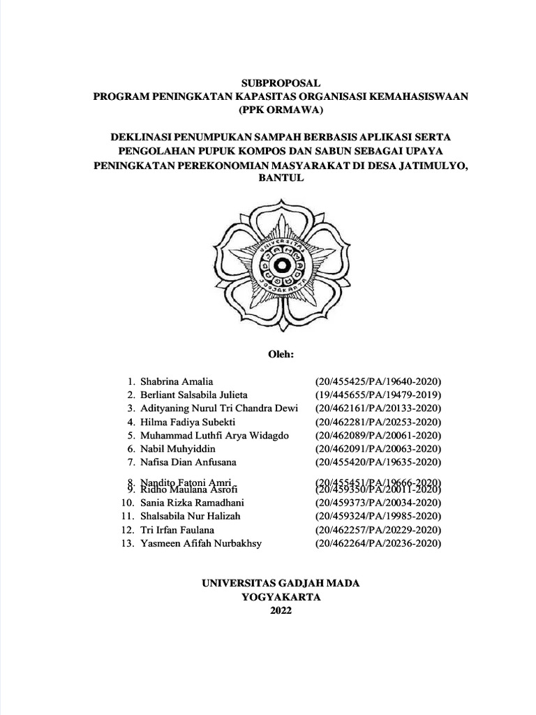 PDF Proposal Ppk Ormawa Compress | PDF