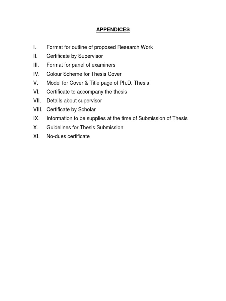 Appendices | Pdf | Thesis | Doctor Of Philosophy