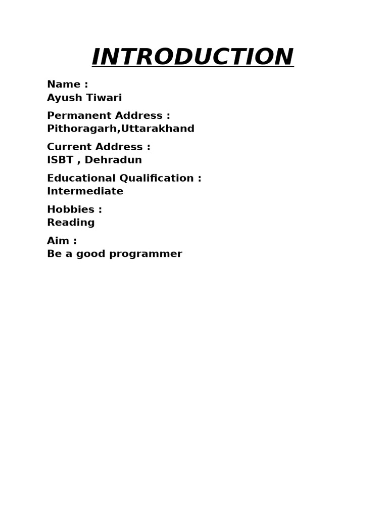 Introduction | PDF