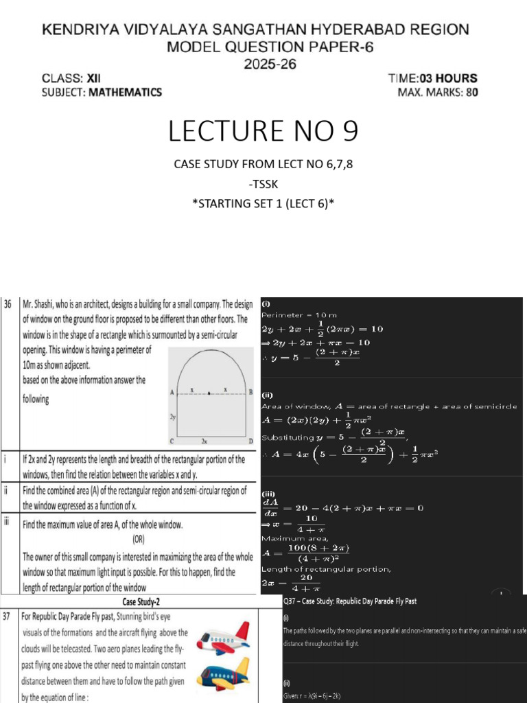 Lecture No 9 TSSK | PDF