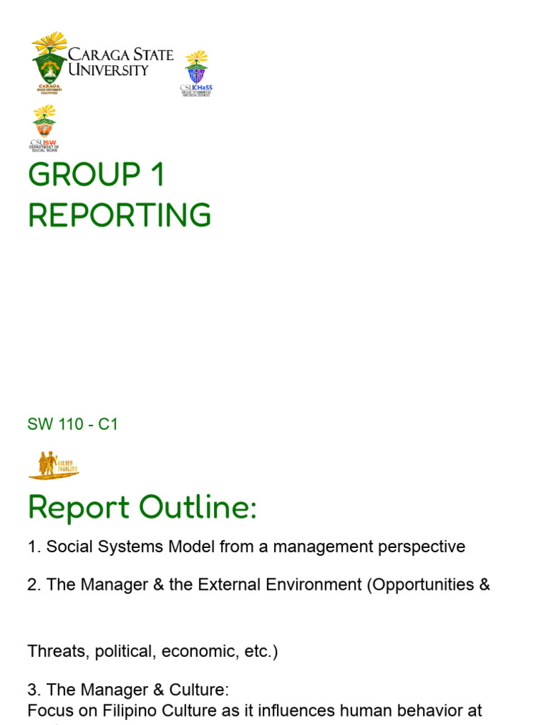 GROUP 1-Social Systems Model From A Management Perspective | PDF ...