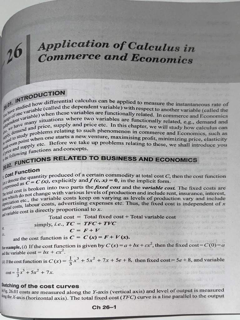 Applications of Calculus Book | PDF